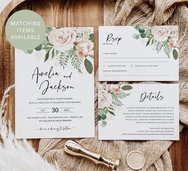 Sage Green Wedding Welcome Sign: Eucalyptus Floral (template) - Etsy