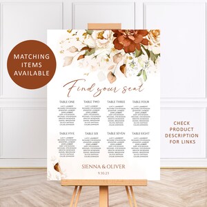 Fall WEDDING PROGRAM Order of Service - Terracotta Wedding Programs ...