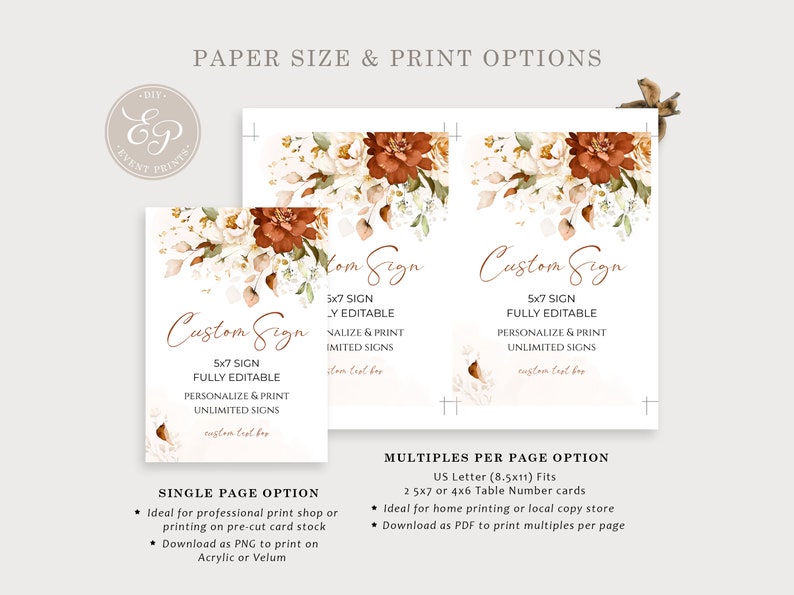 Terracotta Wedding Sign Bundle Custom Sign Wedding Signage - Etsy