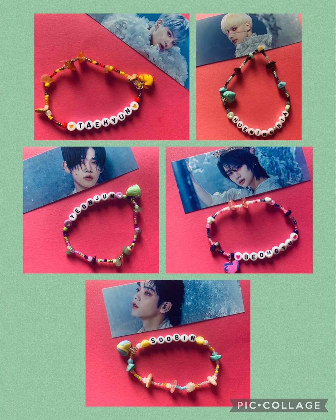 TXT Member Inspiration Color Bracelets//tomorrow X Together Bracelets ...