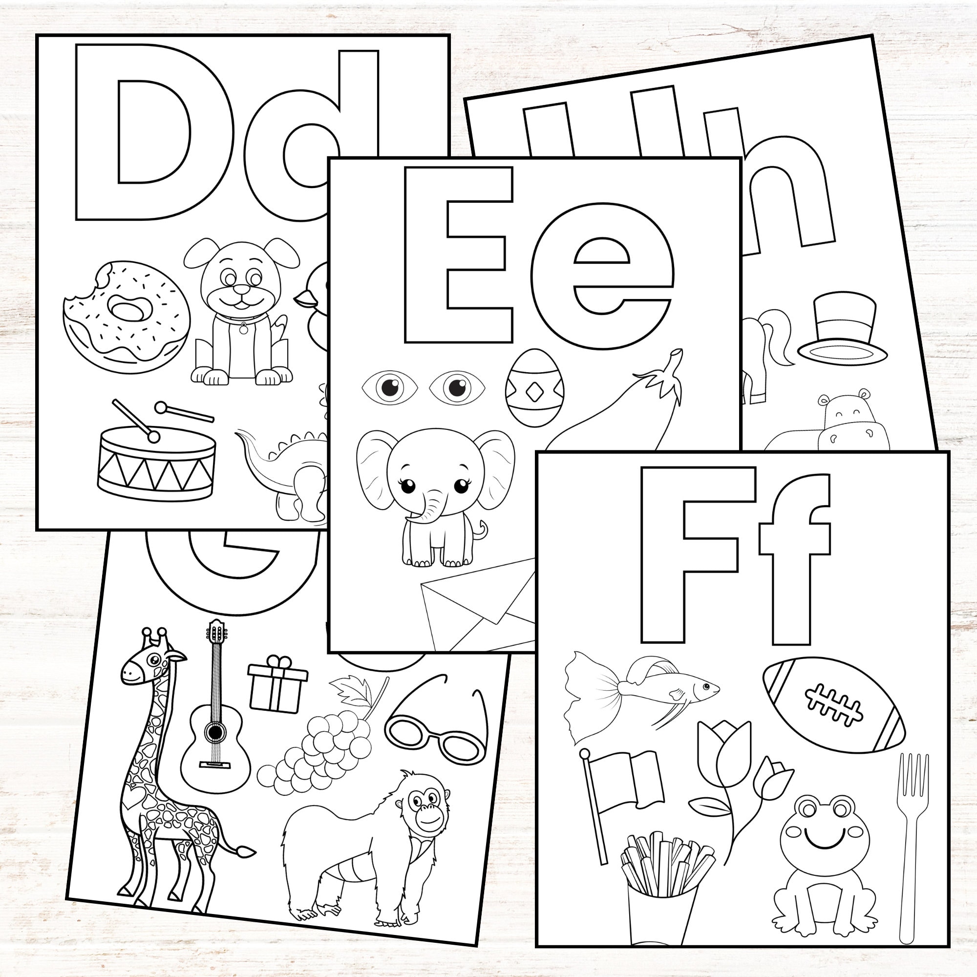 Alphabet Coloring Pages, ABC Learning, Preschool Coloring Pages ...