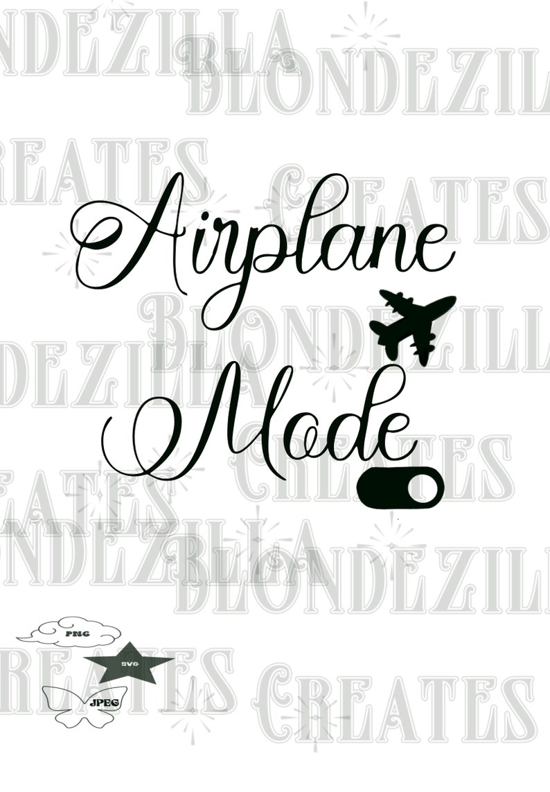 Airplane Mode SVG PNG - Etsy
