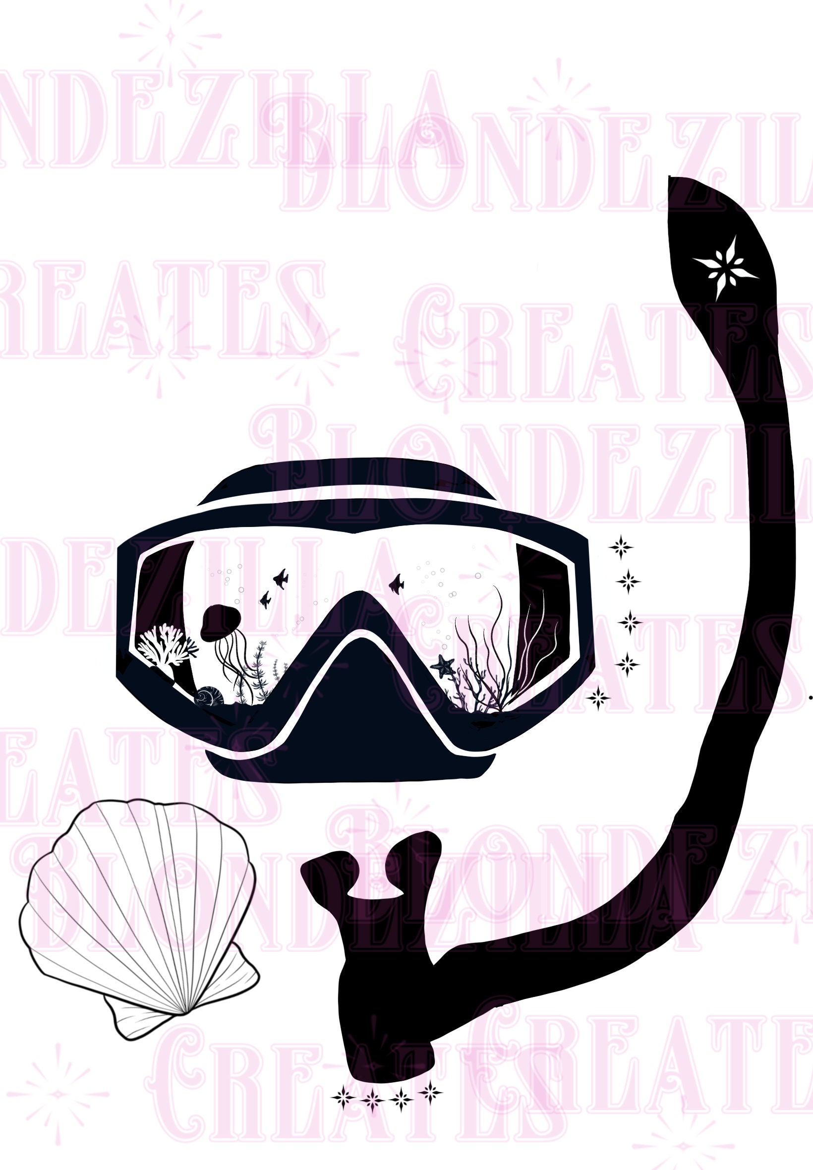 Scuba Dive Girl SVG PNG - Etsy