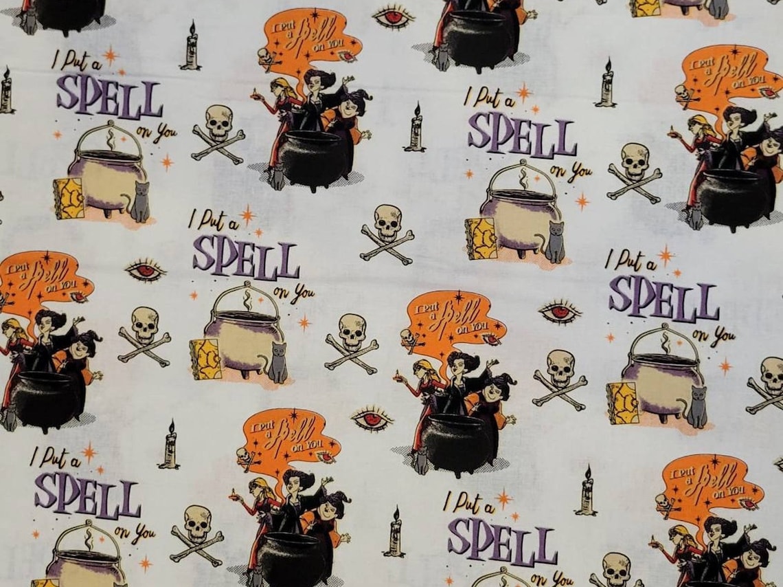 Disney Hocus Pocus Halloween Fabric I 100% Cotton I Quarter - Etsy