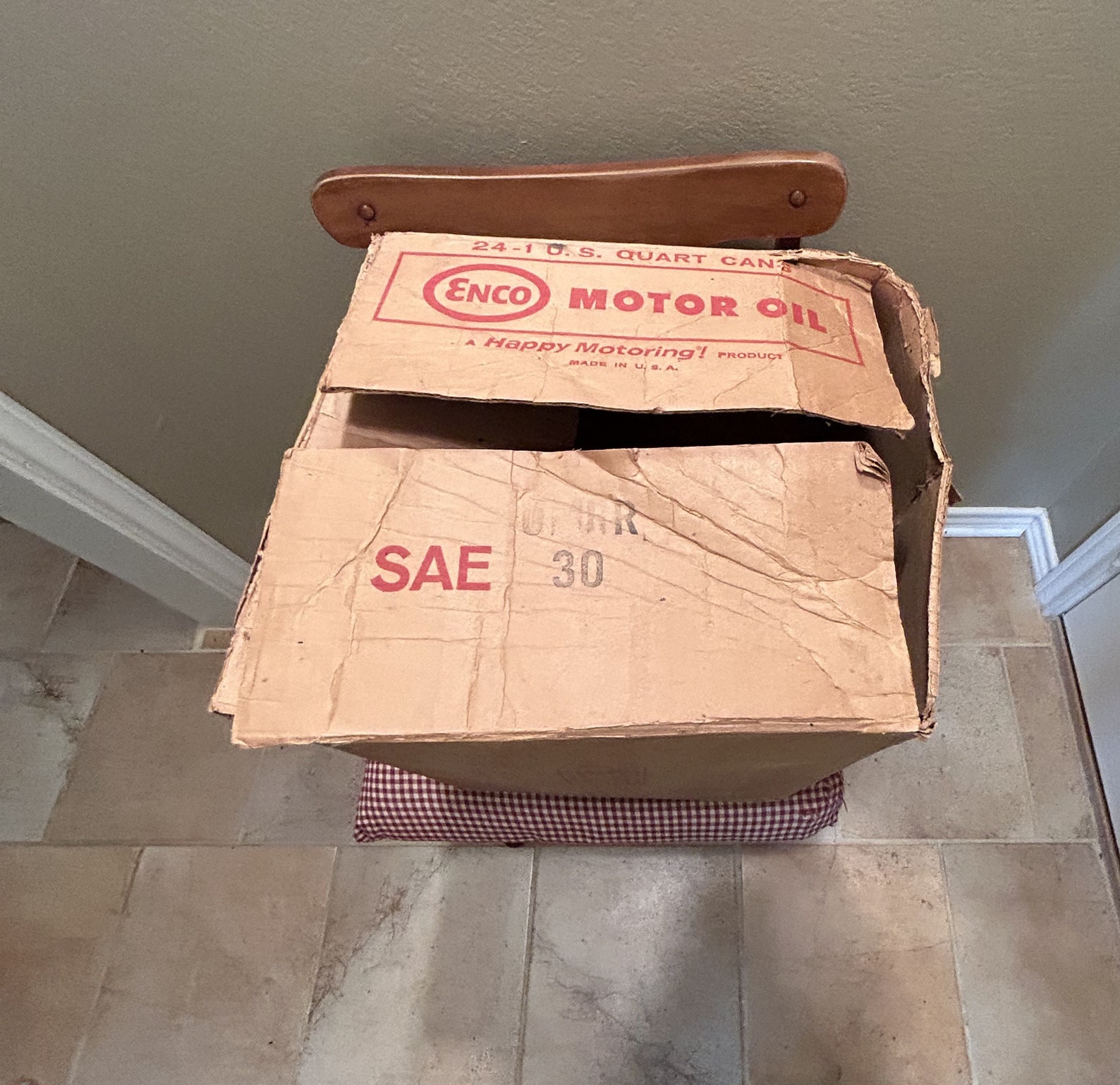 Empty Enco Oil Cardboard Box - Etsy