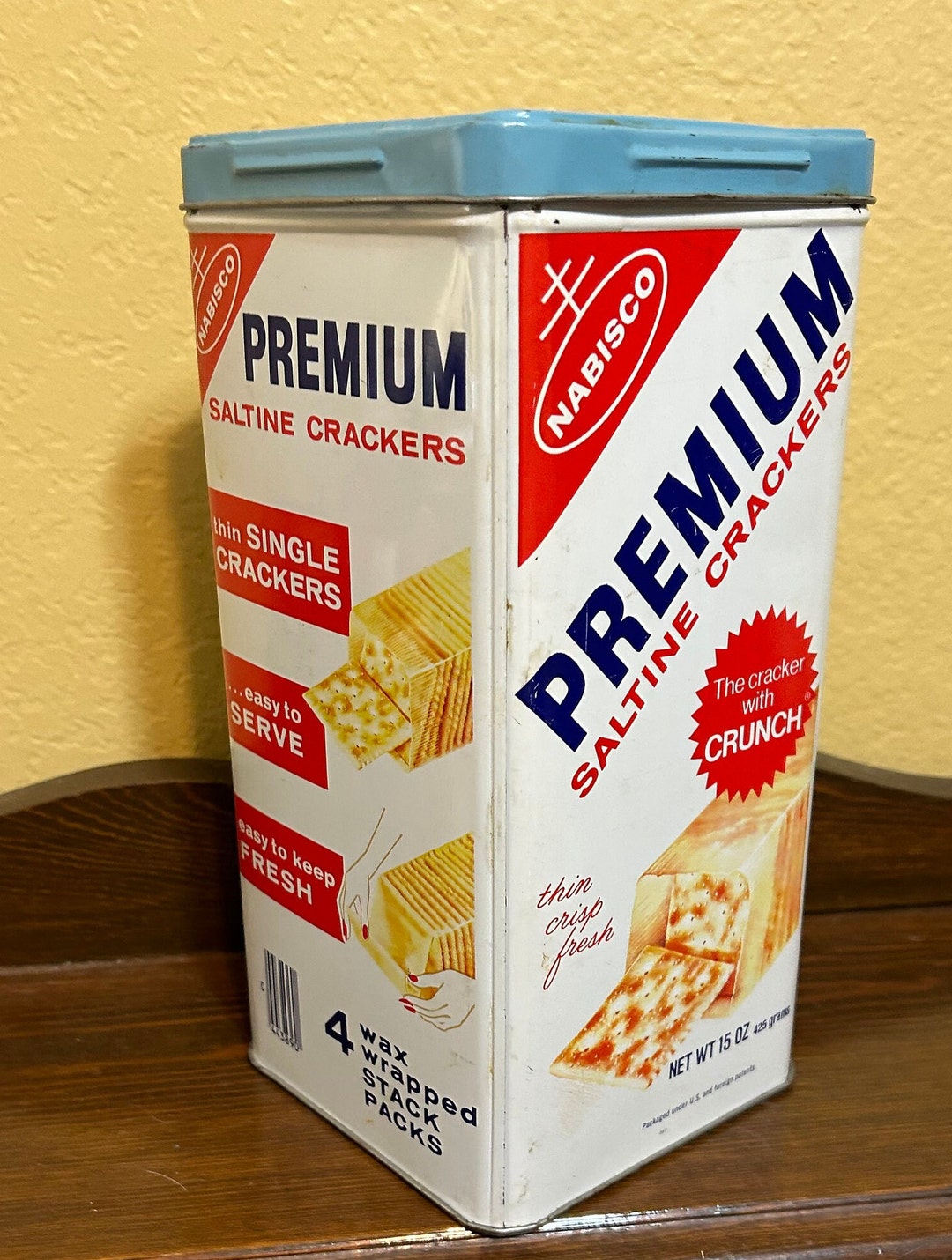 Nabisco Premium Saltine Cracker Tin 1969 - Etsy
