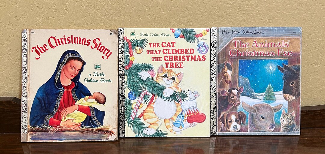 3 Christmas Books Little Golden Books - Etsy