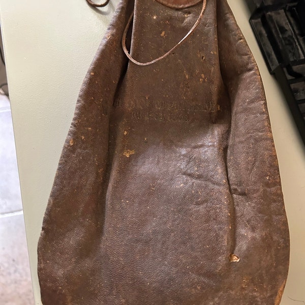 Leather Bank Deposit Bag - Etsy