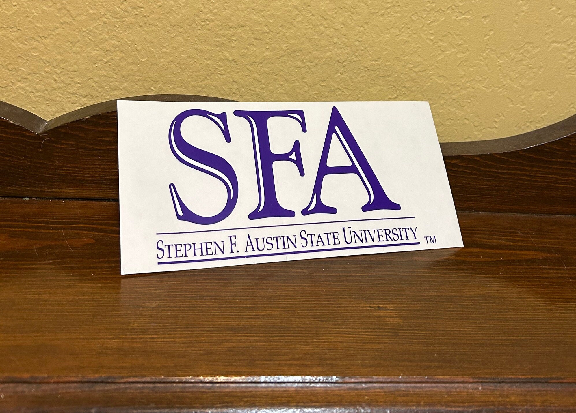 SFA Univ Decal - Etsy