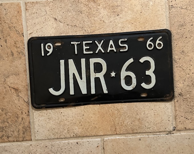 Tx 1966 License Plate - Etsy