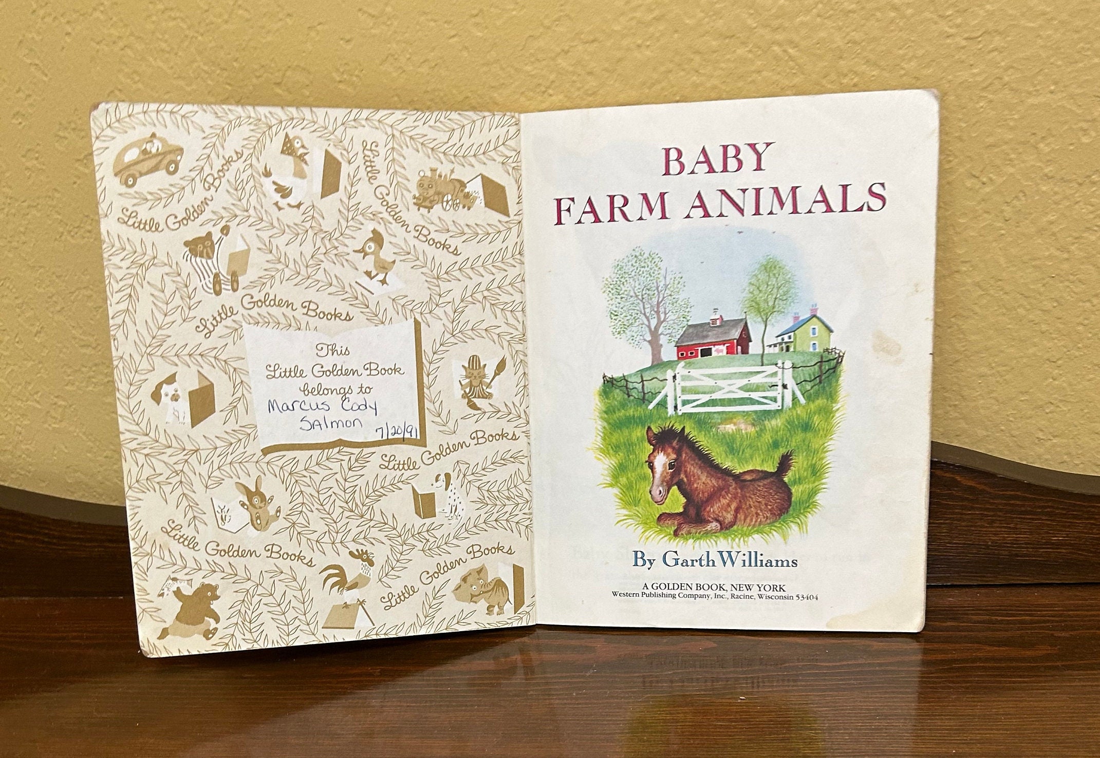 Baby Farm Animals Little Golden Book - Etsy