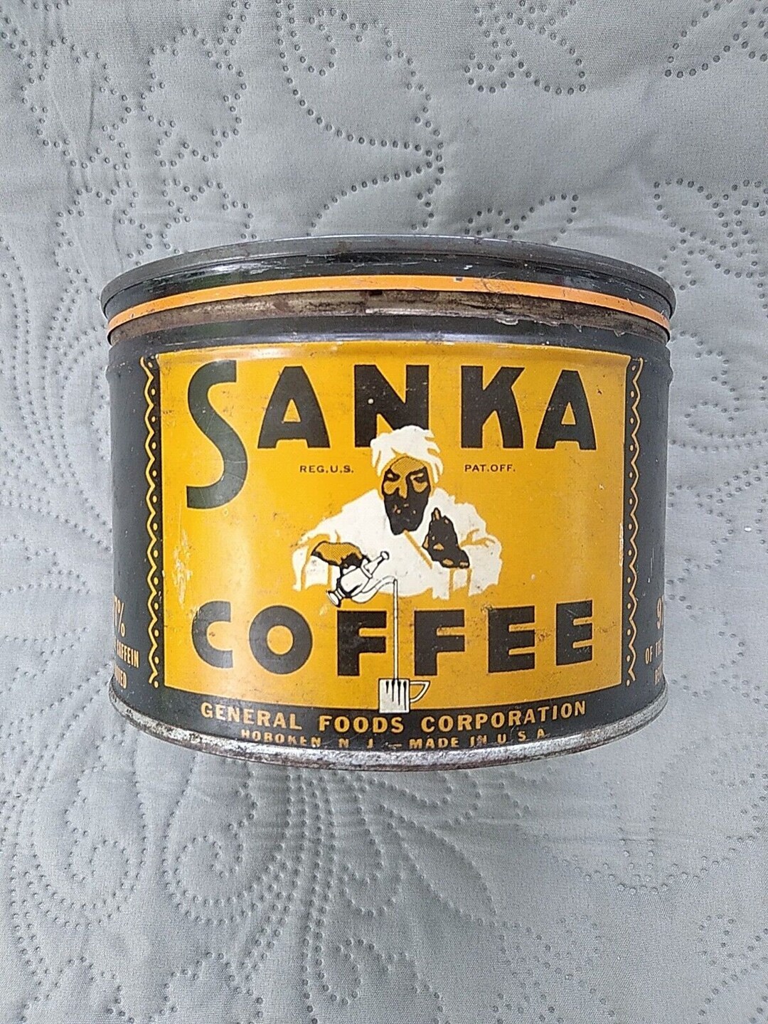 Metal Sanka Coffee Tin - Etsy