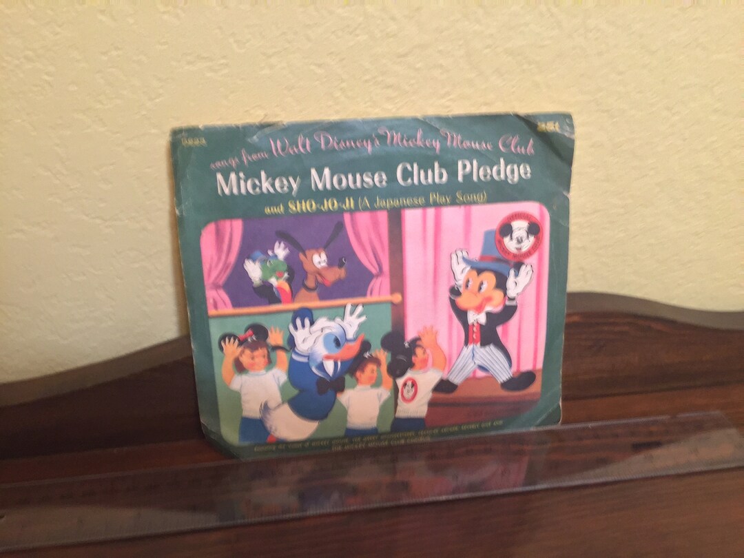 2 Walt Disney Mickey Mouse Club Records - Etsy