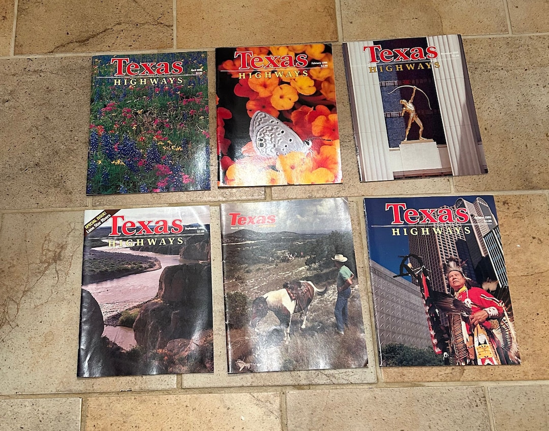 6 Tx Highways Magazines - Etsy