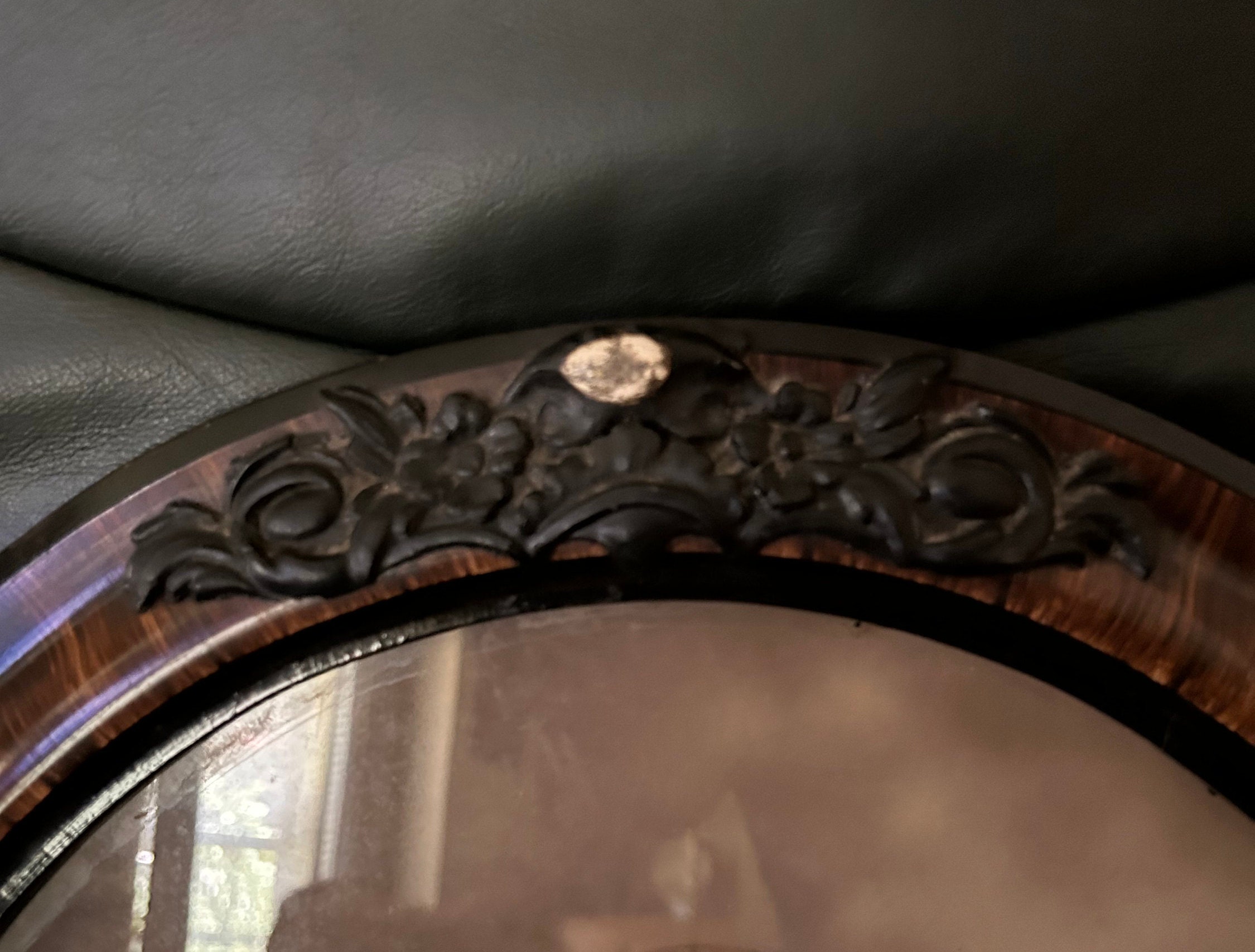 Oval Oak Frame and Glass - Etsy