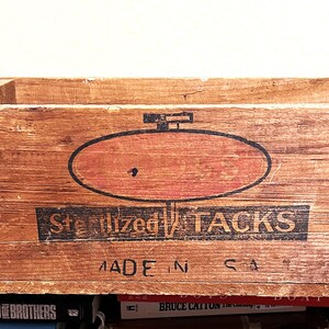 Tacks Wooden Crate - Etsy