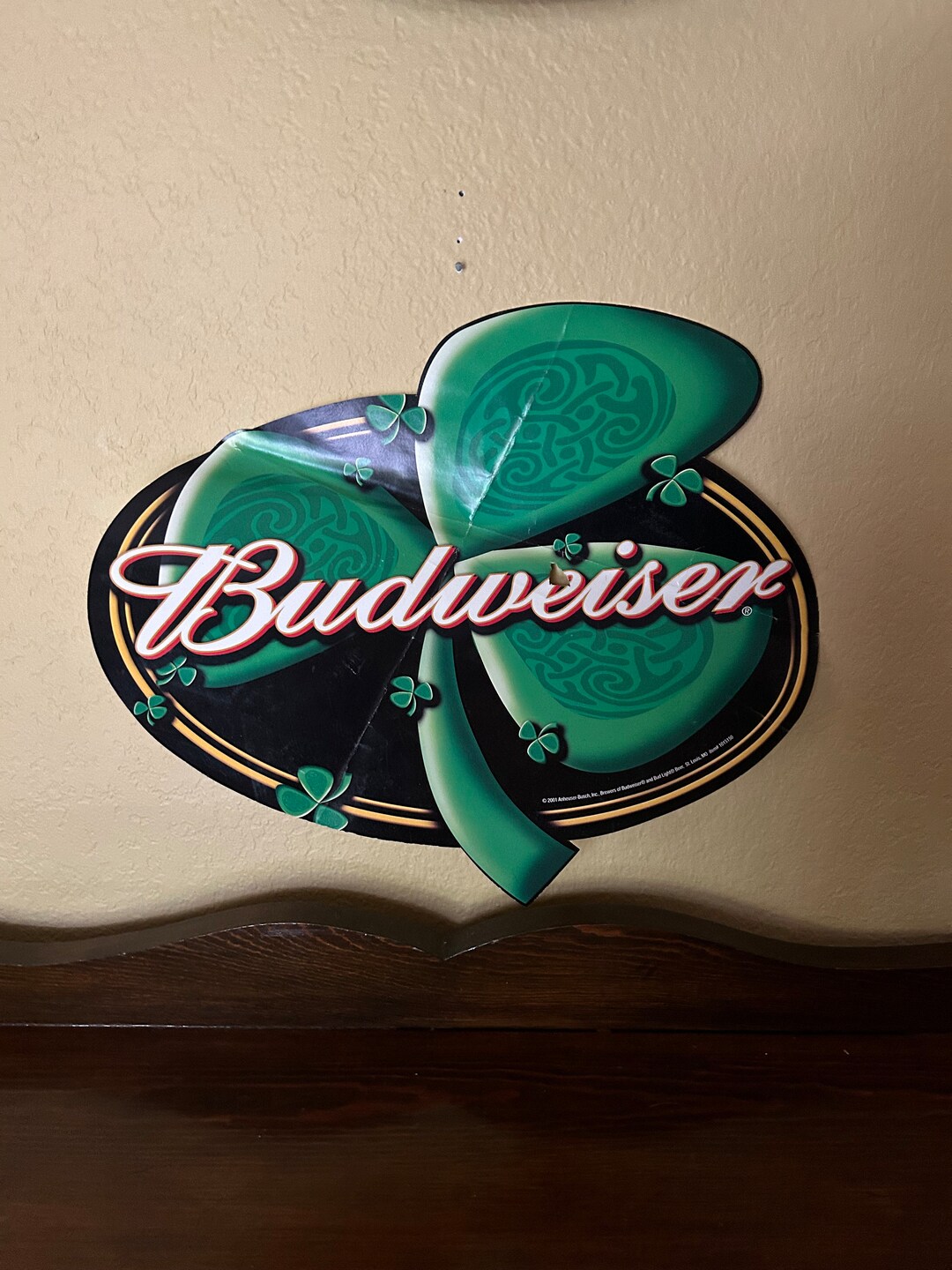 Budweiser Shamrock Paper Display - Etsy