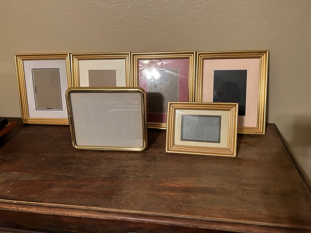 6 Gold Picture Frames - Etsy