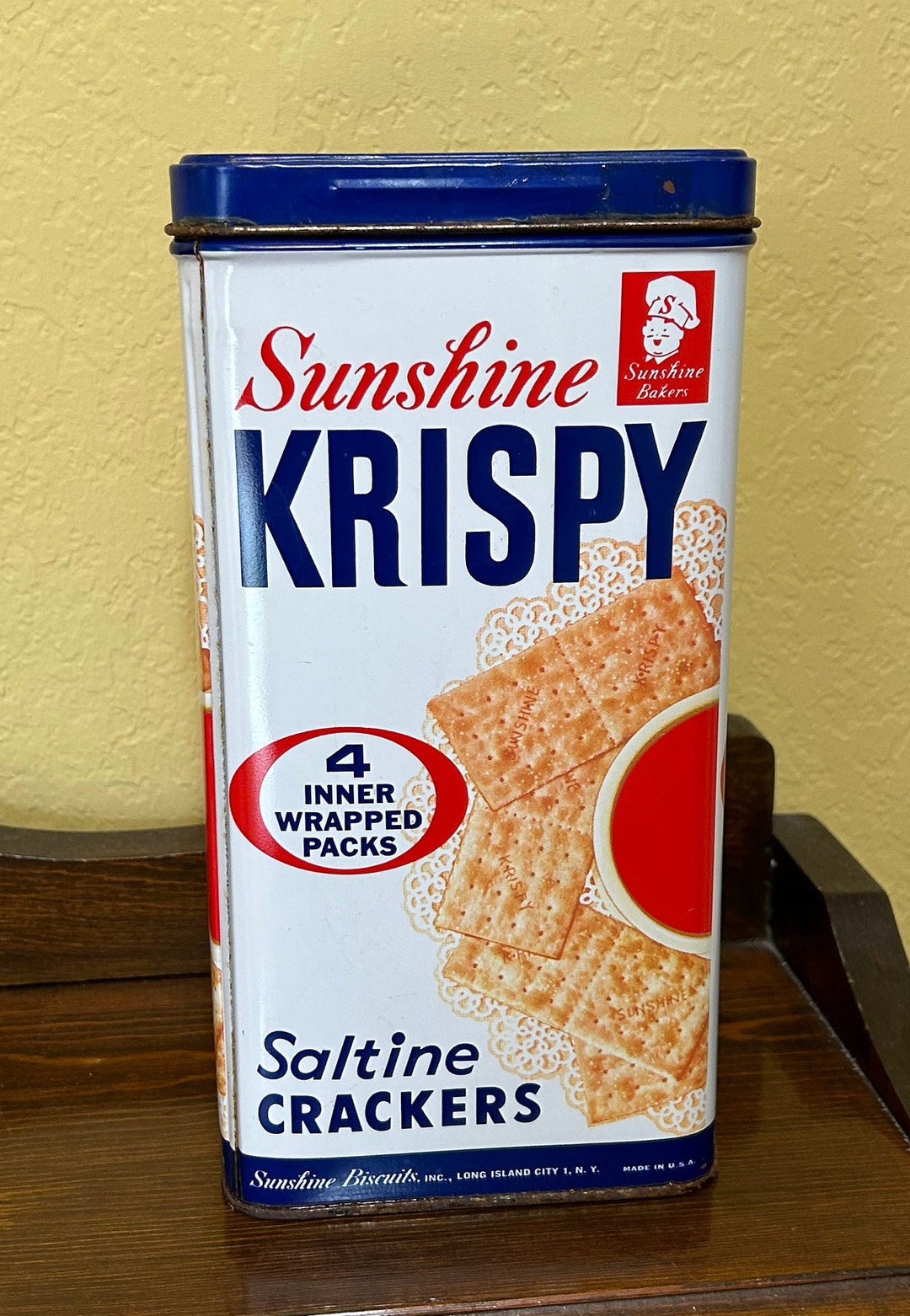 Sunshine Krispy Crackers Tin - Etsy