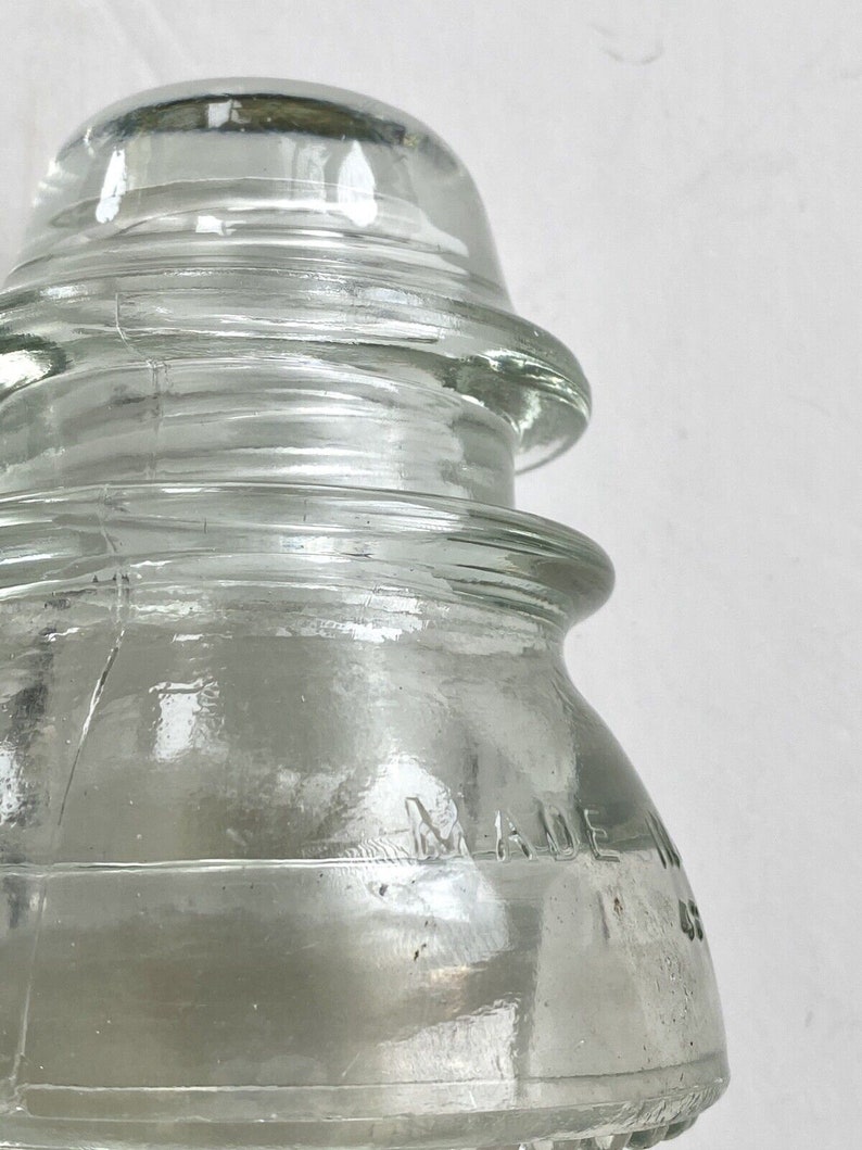 Hemingray 42 Insulator Clear Glass - Etsy