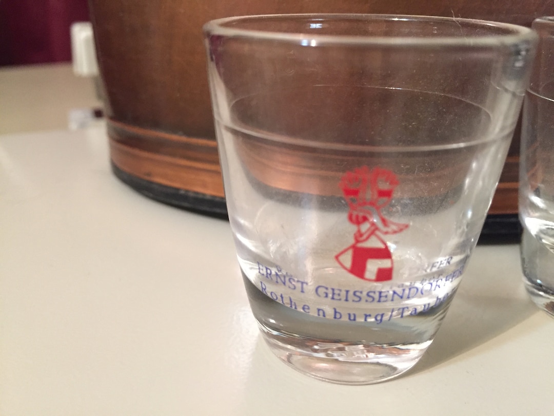 German Shot Glass From Ernst Geisseldorfer's Art Studio in Rothenberg ...