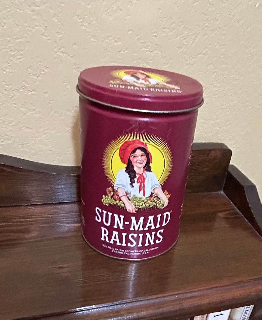 Sun-maid Raisin Tin - Etsy