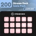 200 Stream Deck Icons | Pastel Pink Solid | Pastel Collection | Cute ...