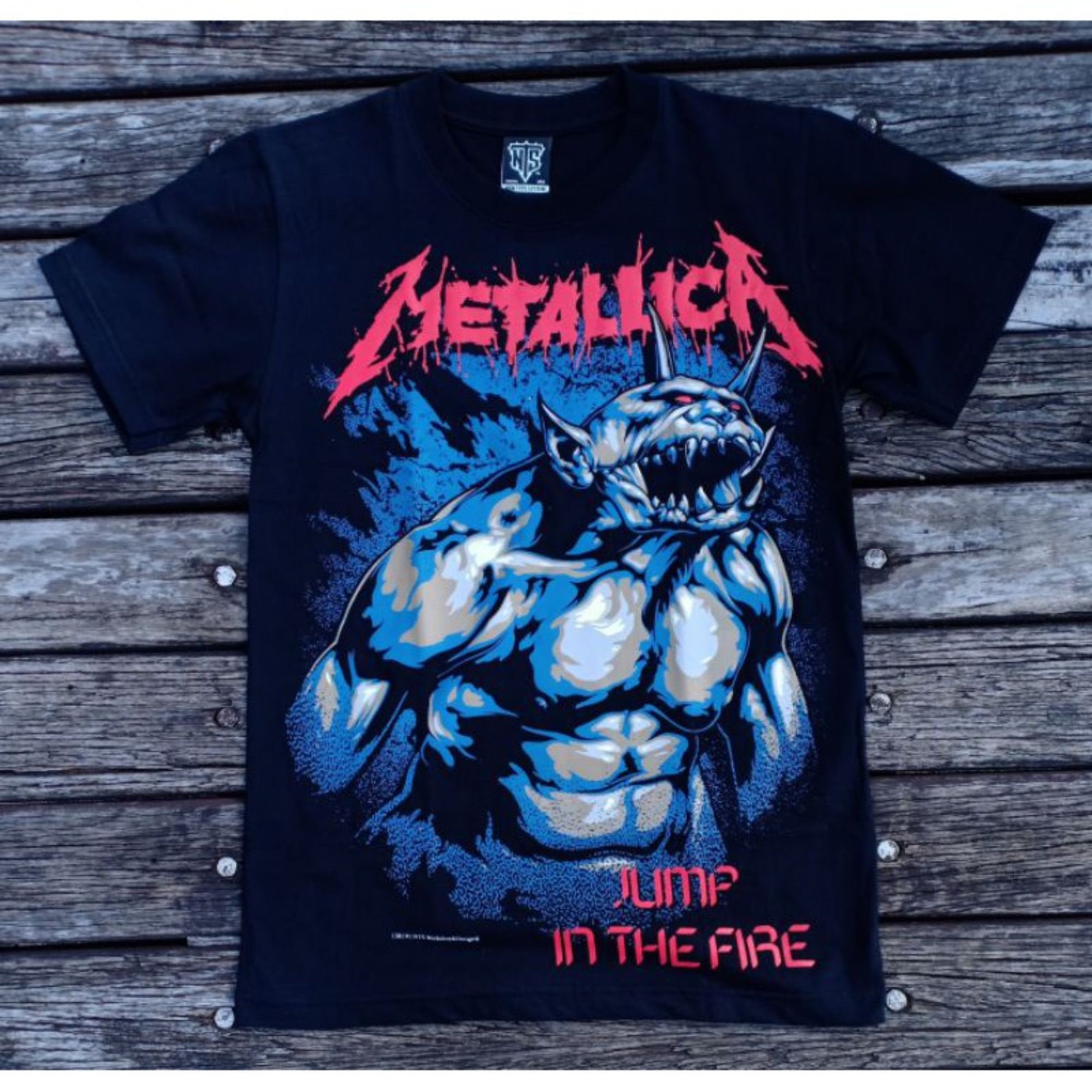 Metallica Heavy Metal Band Jump In the fire Vintage T shirt | Etsy