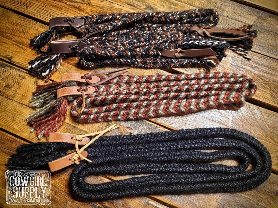100% Mohair Chevron Braided Reins & Mecates Handmade Premium Mohair ...