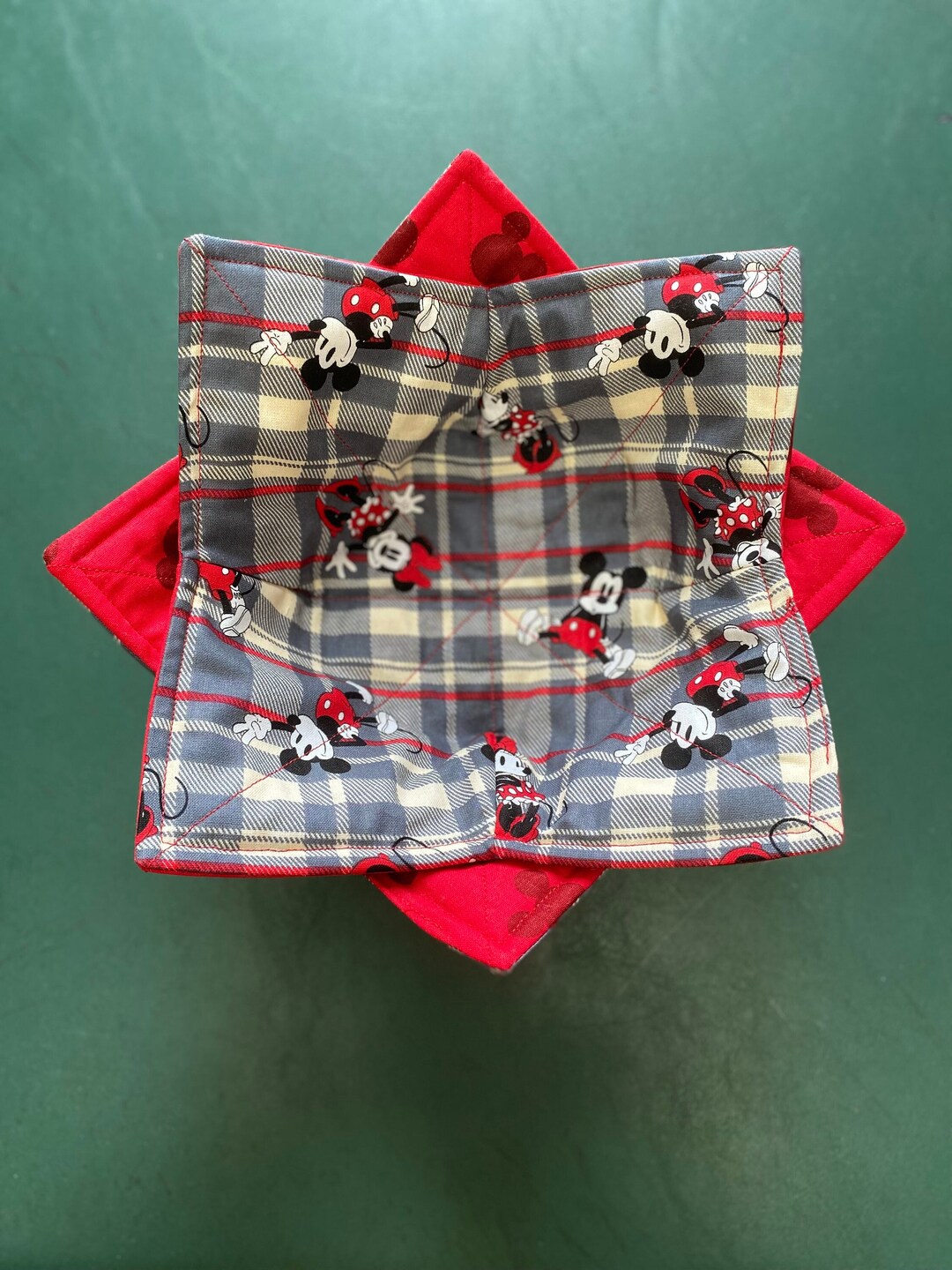 Mickey and Minnie Mouse Microwave Bowl Cozy Reversible Hot - Etsy