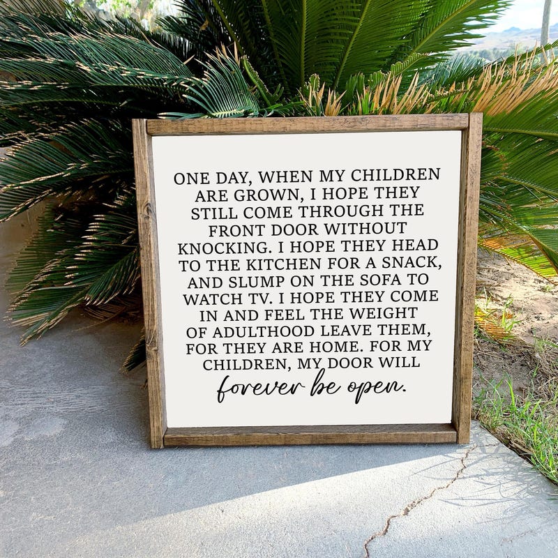 One Day When My Children Are Grown Sign - Etsy