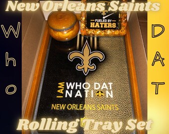 New Orleans Saints Rolling Tray - Etsy