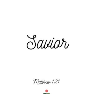 Names of Christ Christmas Countdown - Etsy