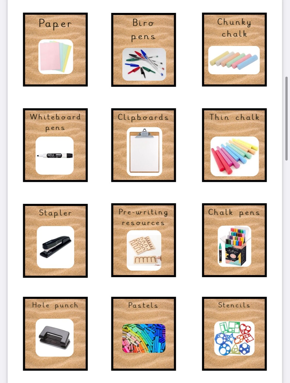 Natural Sand Classroom Labels - Editable Bumper Pack - Etsy