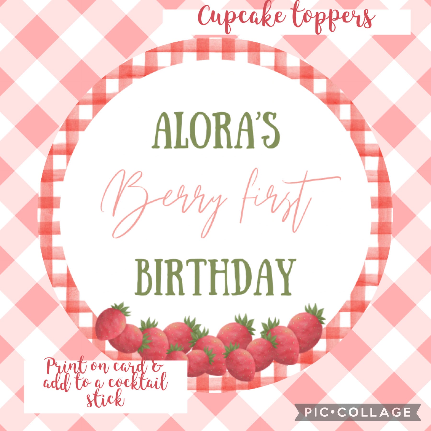 Strawberry Shortcake - My Berry First Birthday Party Decor - 1st ...