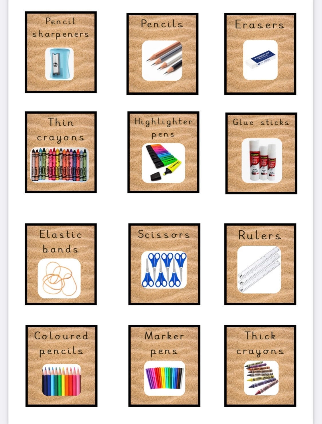 Natural Sand Classroom Labels - Editable Bumper Pack - Etsy
