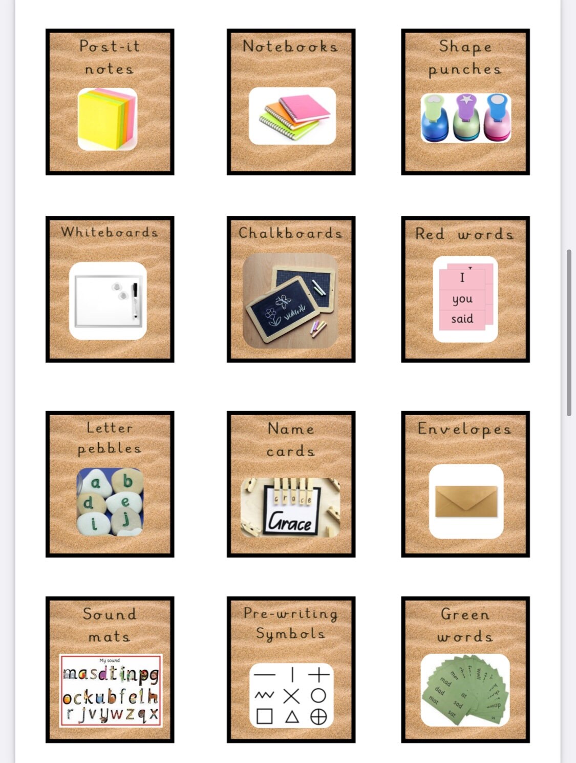 Natural Sand Classroom Labels - Editable Bumper Pack - Etsy