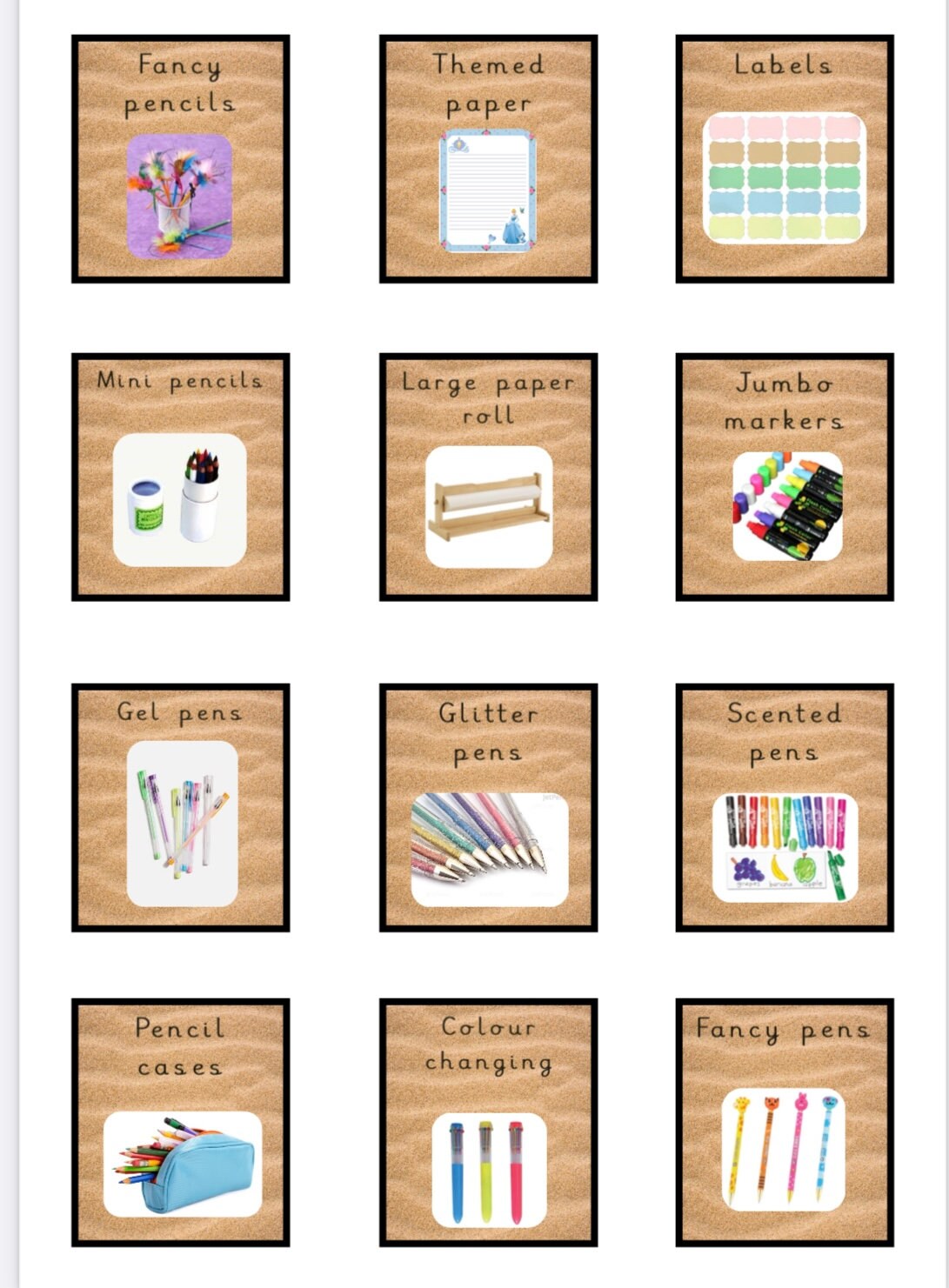 Natural Sand Classroom Labels - Editable Bumper Pack - Etsy