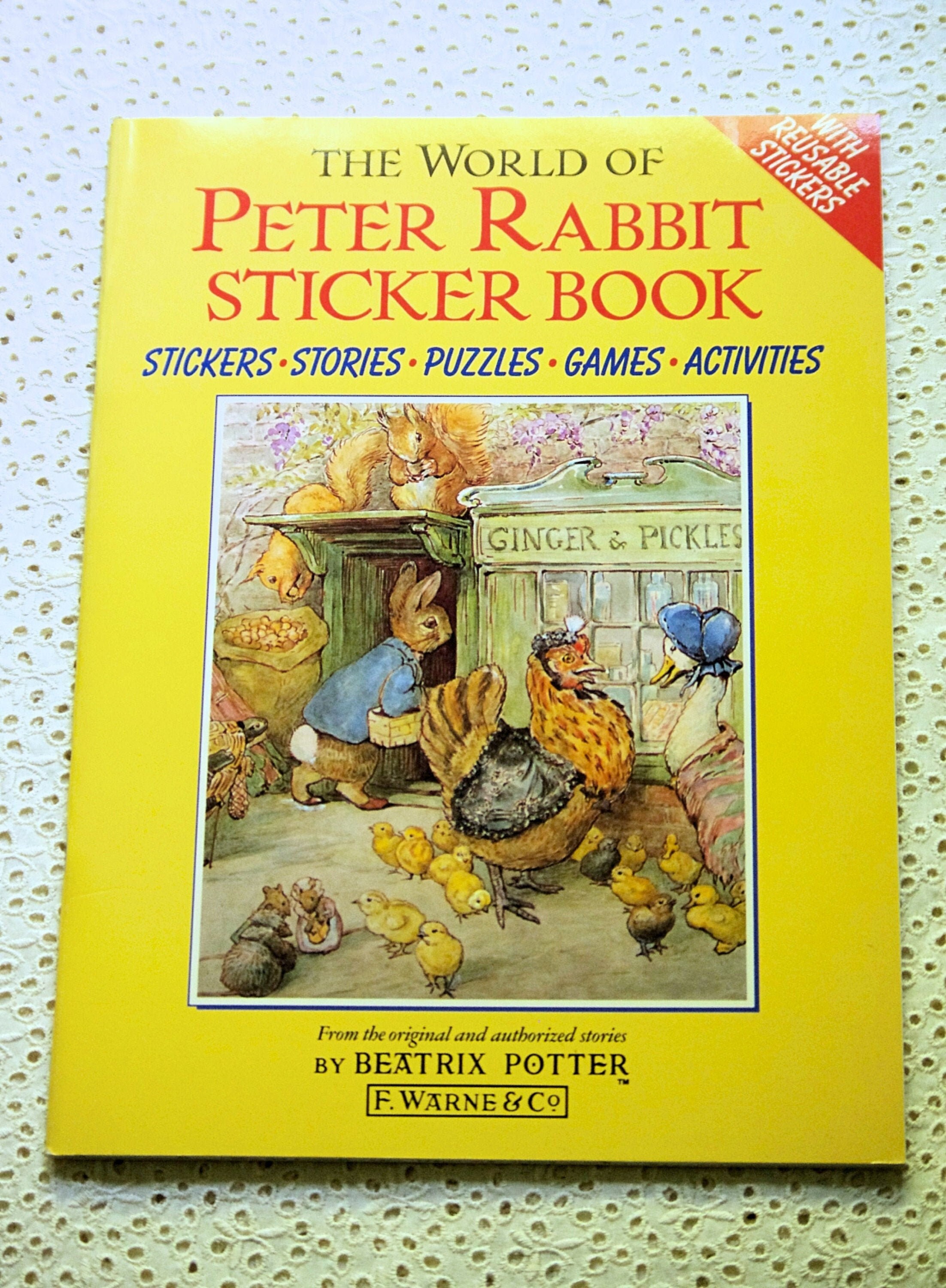 Peter Rabbit Book Vintage Peter Rabbit Sticker Book the - Etsy