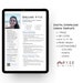 Modern Resume Template With QR Code Editable Canva Template - Etsy