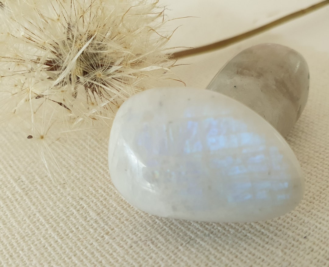 MOONSTONE TUMBLE | Fertility, New Beginnings, Intuition | Tumbled ...