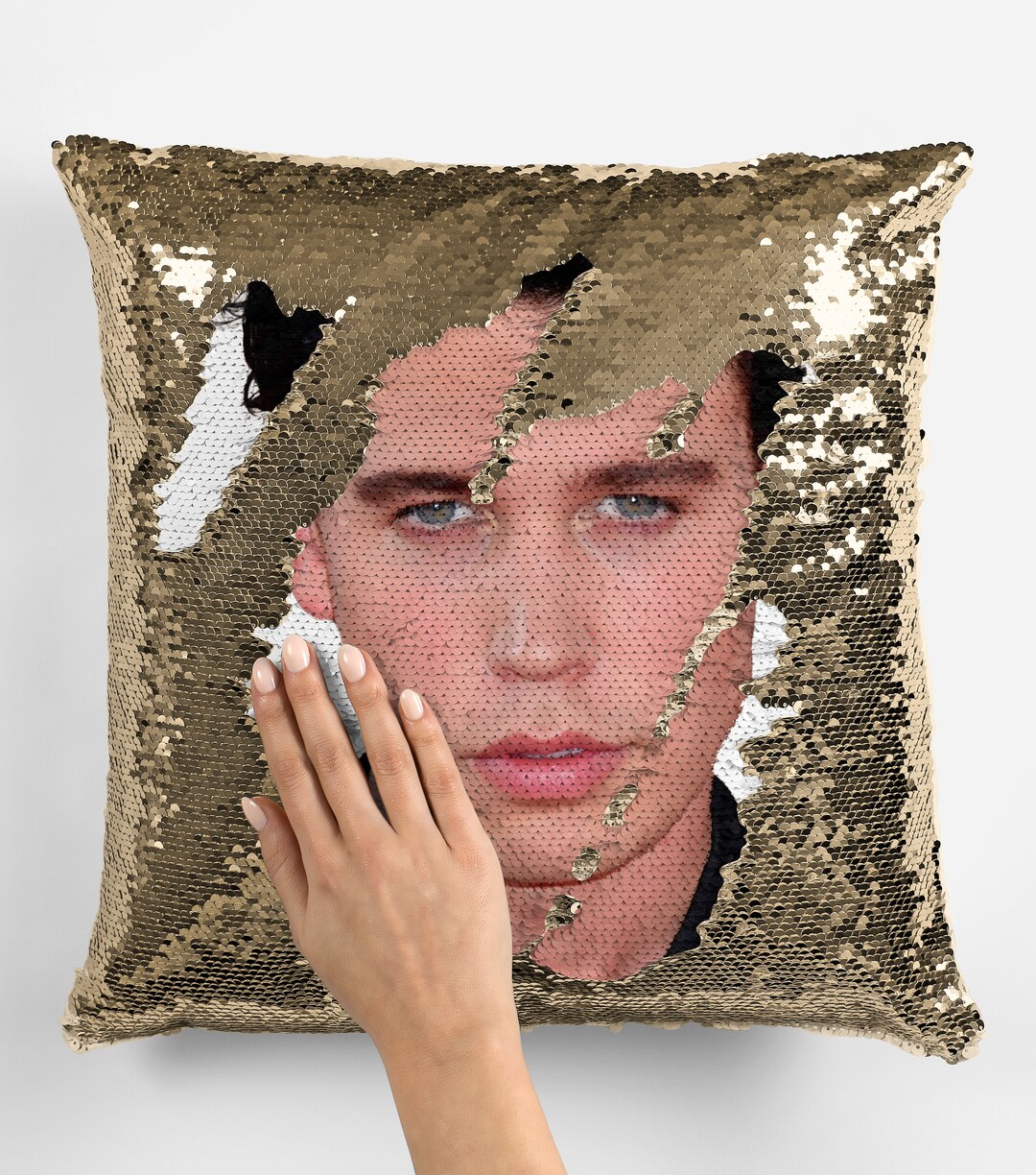 Austin Butler Sequin Pillow Cover, Celebrity Pillow Cushions, Handsome ...