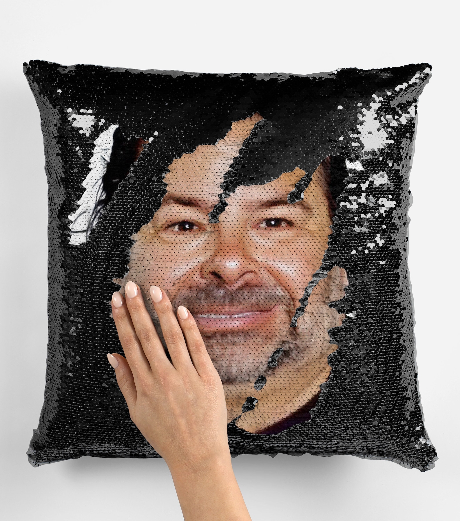 Big Ed -sequin Pillow Case, Funny Celebrity Pillow Case, Edward Allen ...