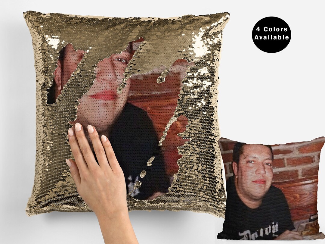 Sal Vulcano Impractical Jokers Sequin Pillow Case, Celebrity Sequin ...