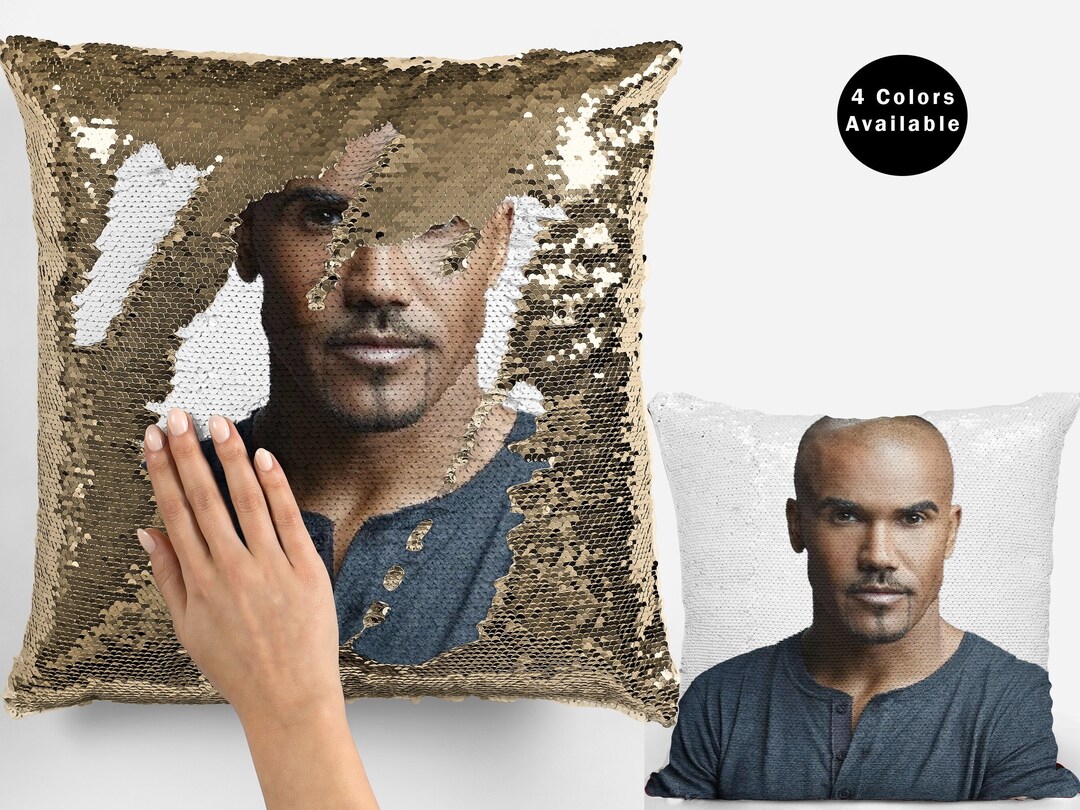 Shemar Moore Sequin Pillow Cover, Cool Celebrity Pillow Case, American ...