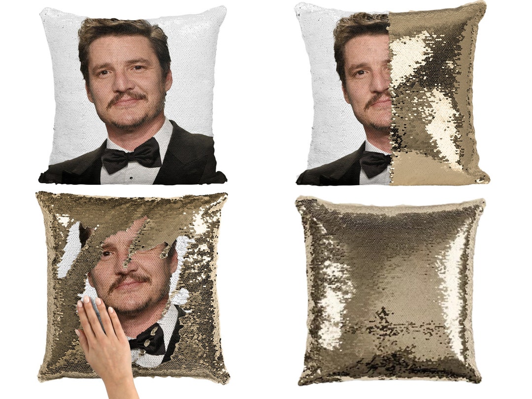 Pedro Pascal Pedrito Burrito Sequin Pillow Cover, Funny Pedro Pascal ...