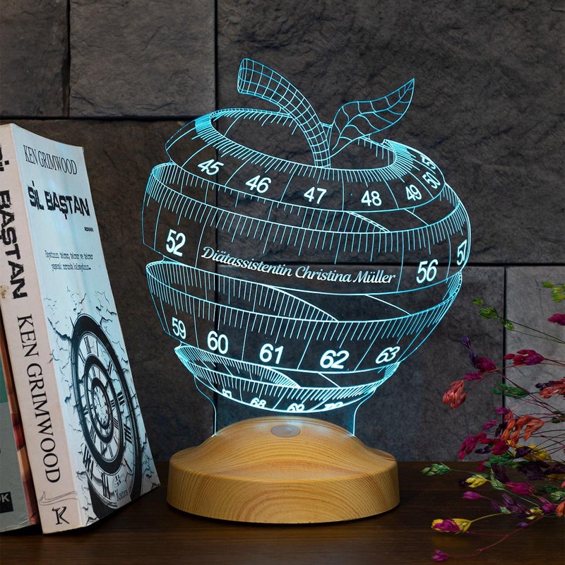 Apple Night Light - Etsy