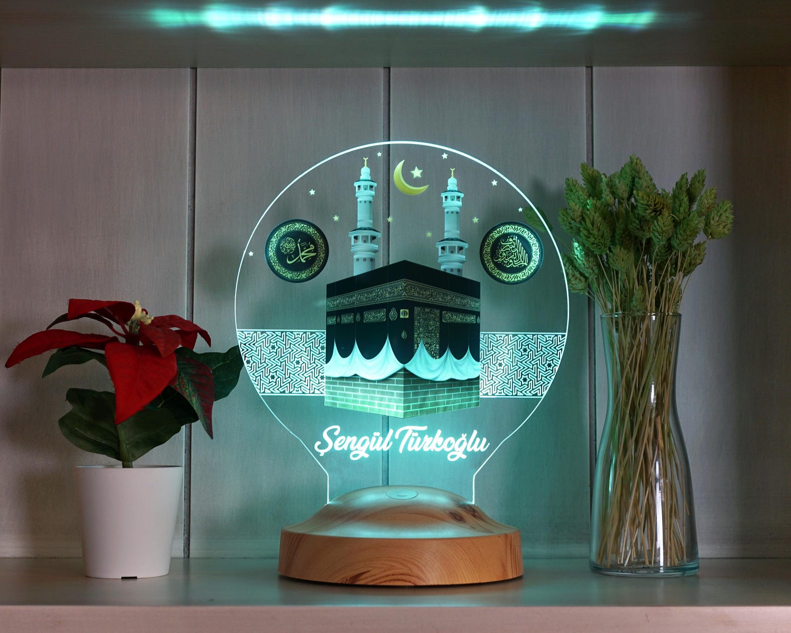 Kaaba Custom Name Night Light - Kaaba Mecca Acrylic Night Light ...