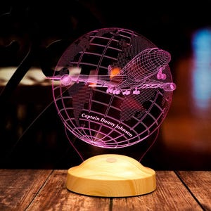 Custom Airplane 3D Night Light - Acrylic Night Light for Airplane ...