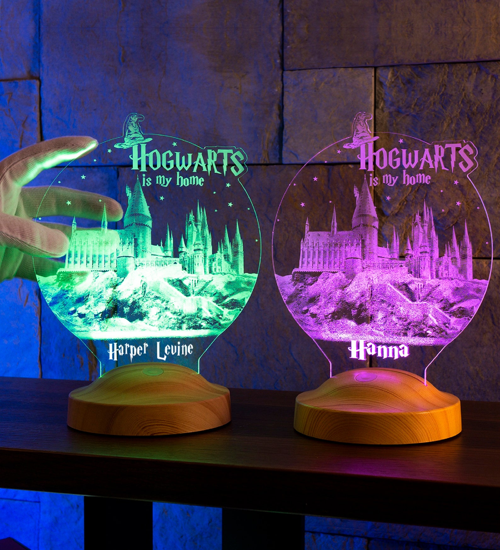 Personalized Hogwarts Lamp Hogwarts Castle LED Lamp Harry - Etsy